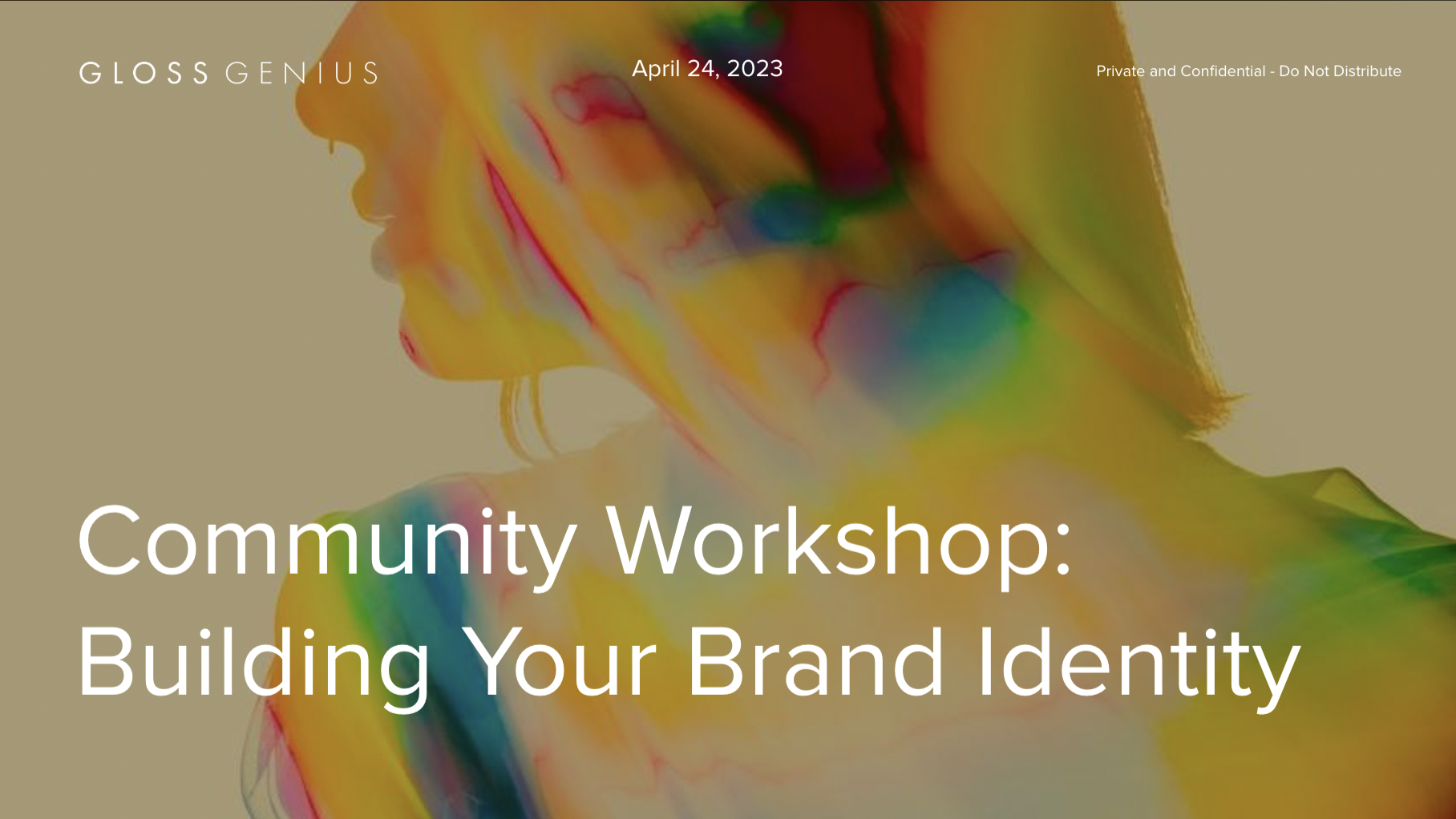 Community Workshop: Building Your Brand Identity